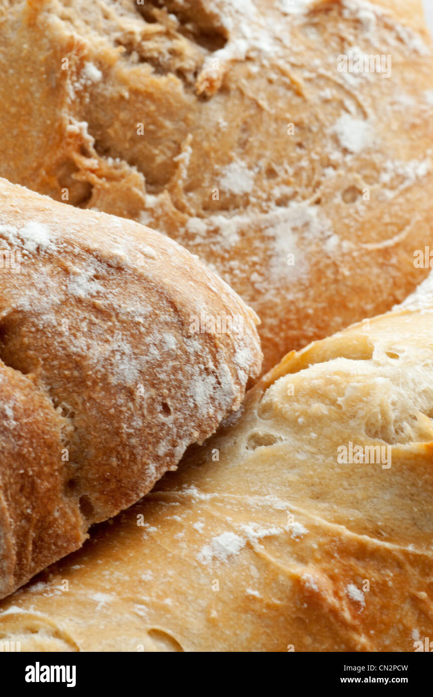 Traditional crusty French baguette and boule Stock Photo - Alamy