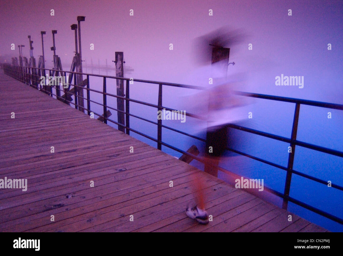 Motion Blurred of Person Running Stock Photo - Alamy