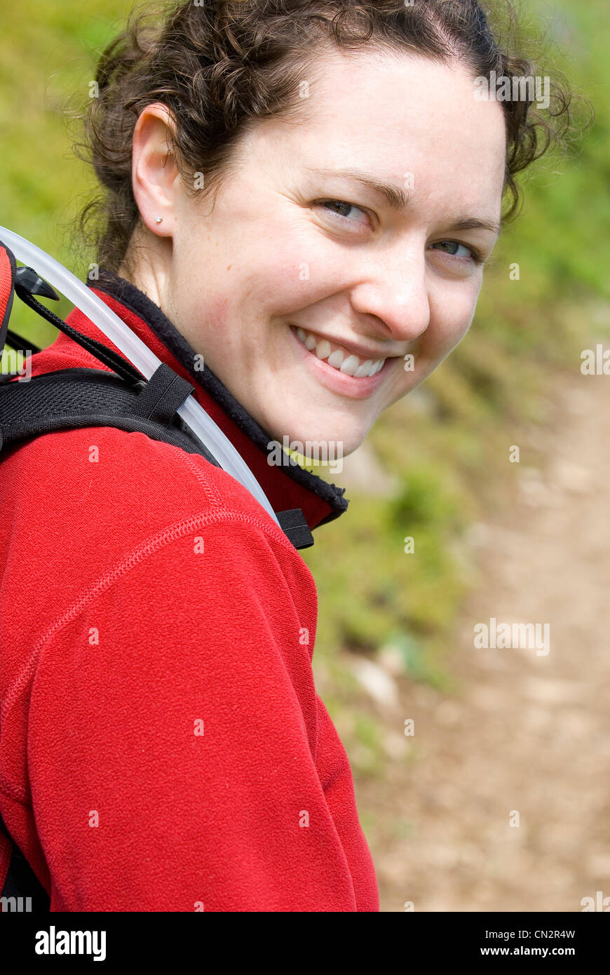 Portrait of Woman Hiking Stock Photo - Alamy