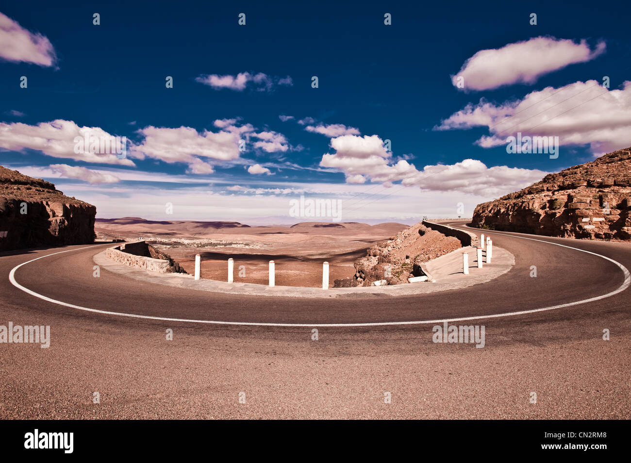 N9 Road through Atlas Mountains, Morocco Stock Photo - Alamy