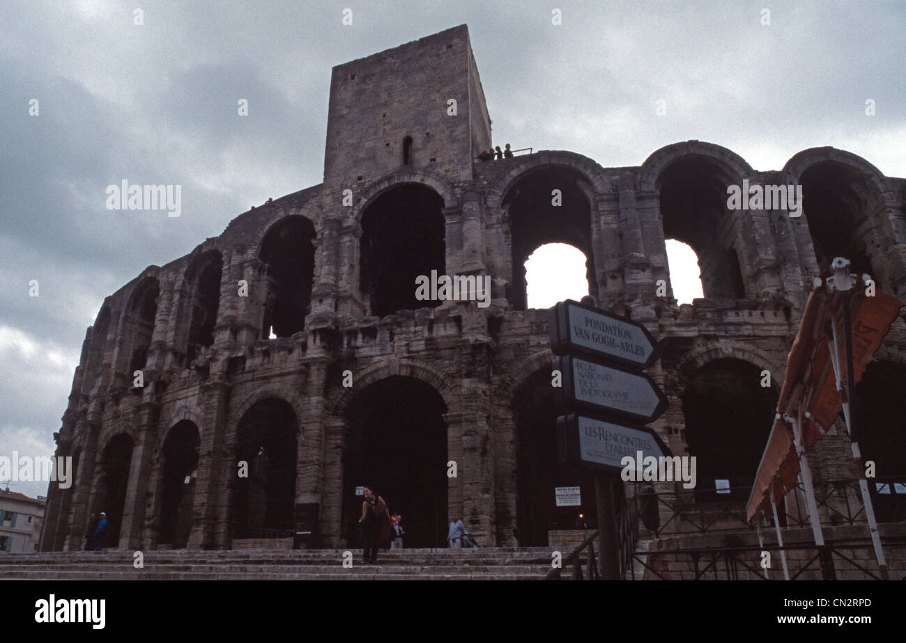 Arles - Roman Amphitheatre Stock Photo - Alamy
