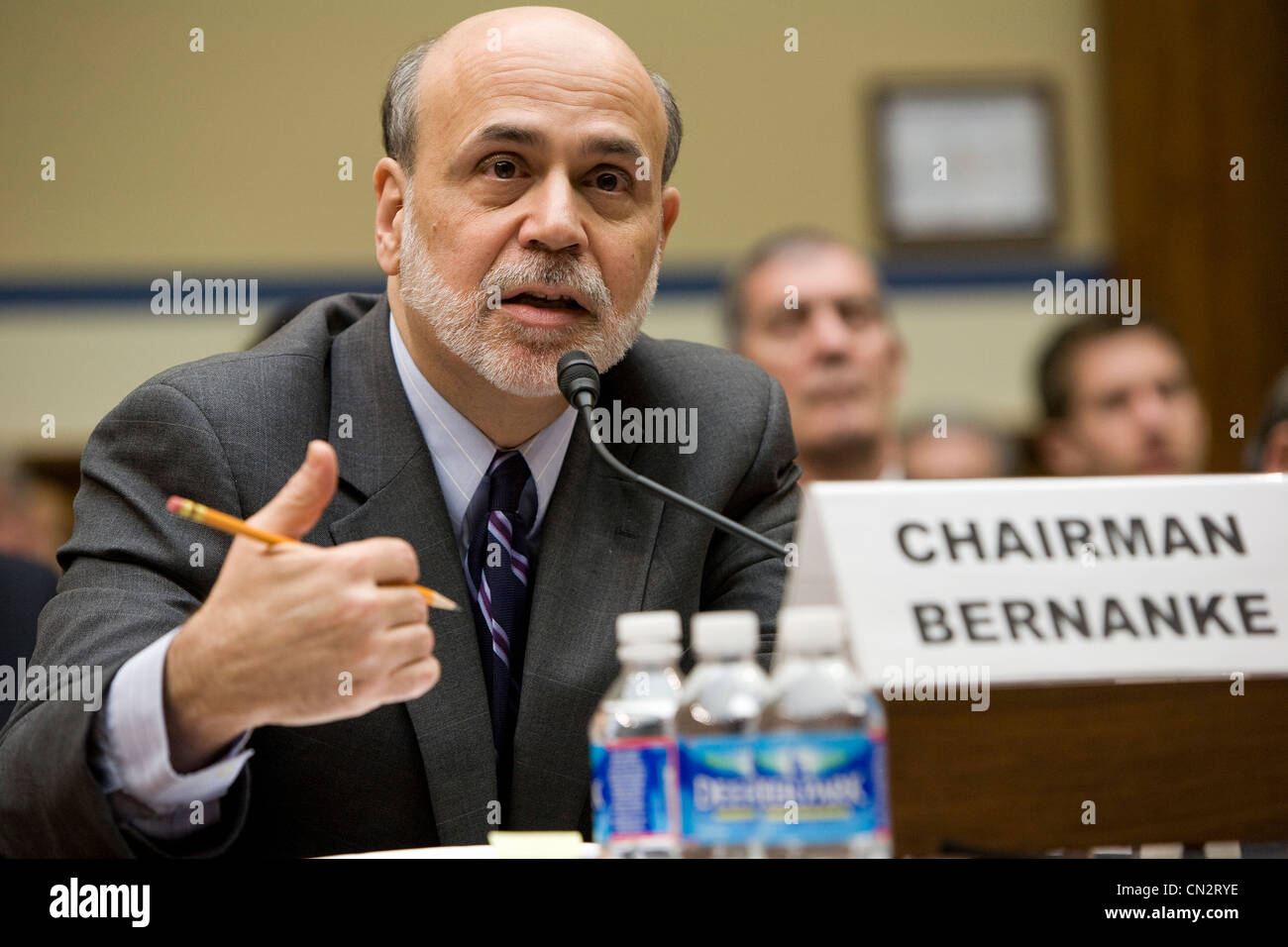 Federal Reserve Chairman Benjamin Bernanke Stock Photo - Alamy
