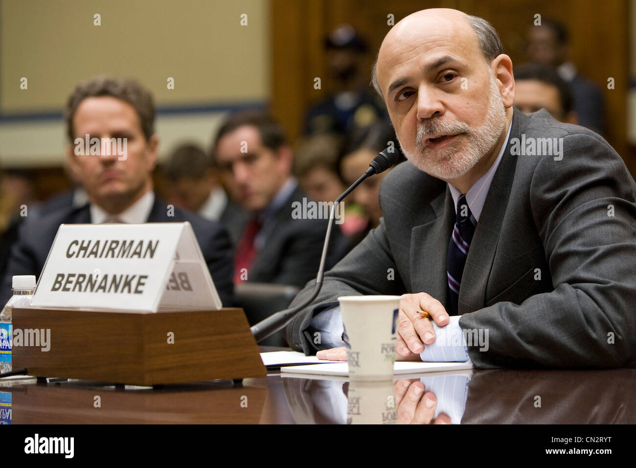 Federal Reserve Chairman Benjamin Bernanke Stock Photo - Alamy