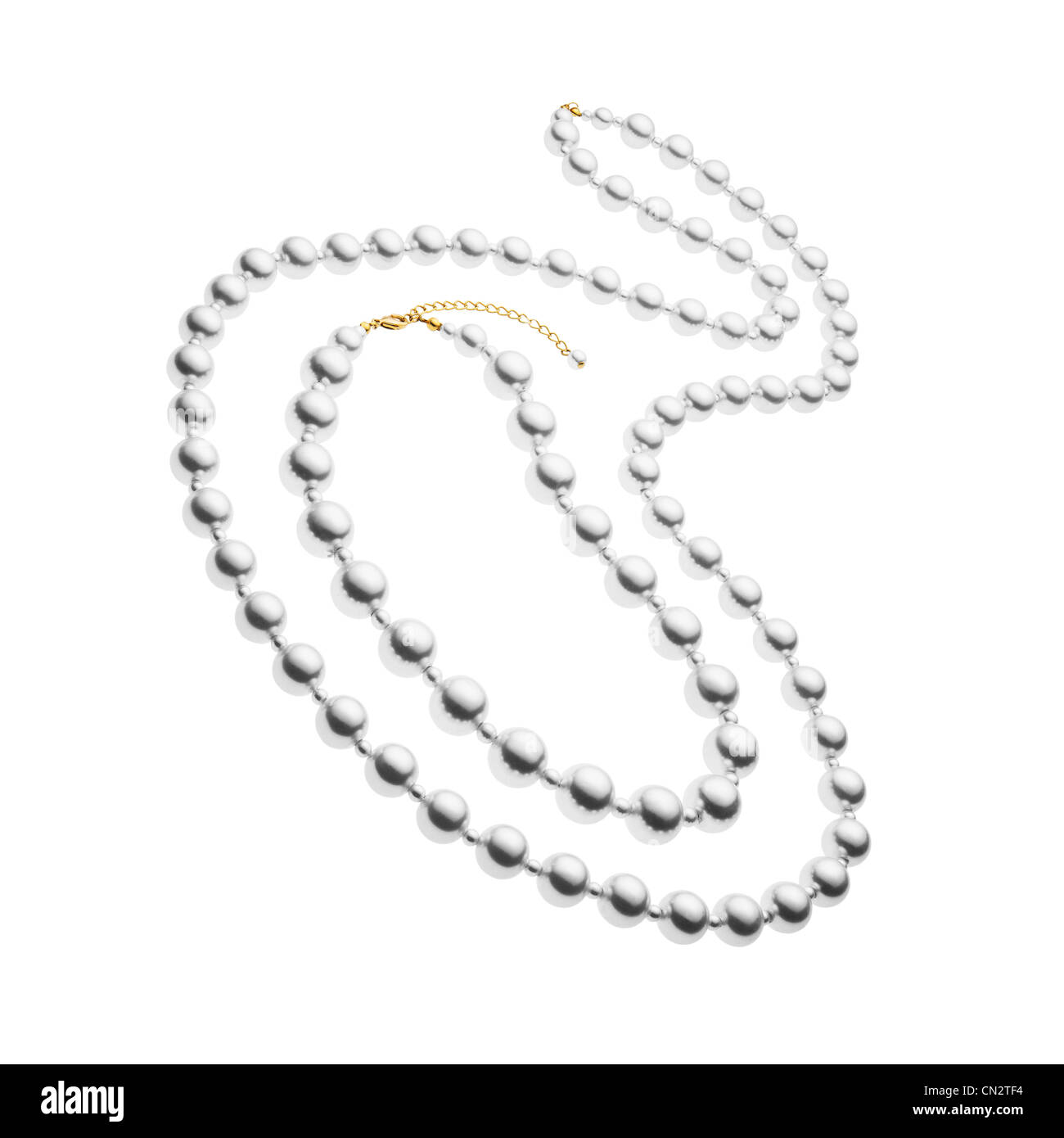 Pearls pearl necklace Cut Out Stock Images & Pictures - Alamy