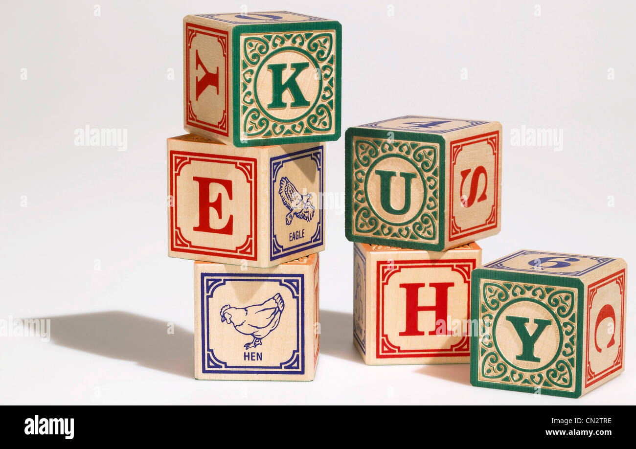 Toy Building Blocks Stock Photo - Alamy