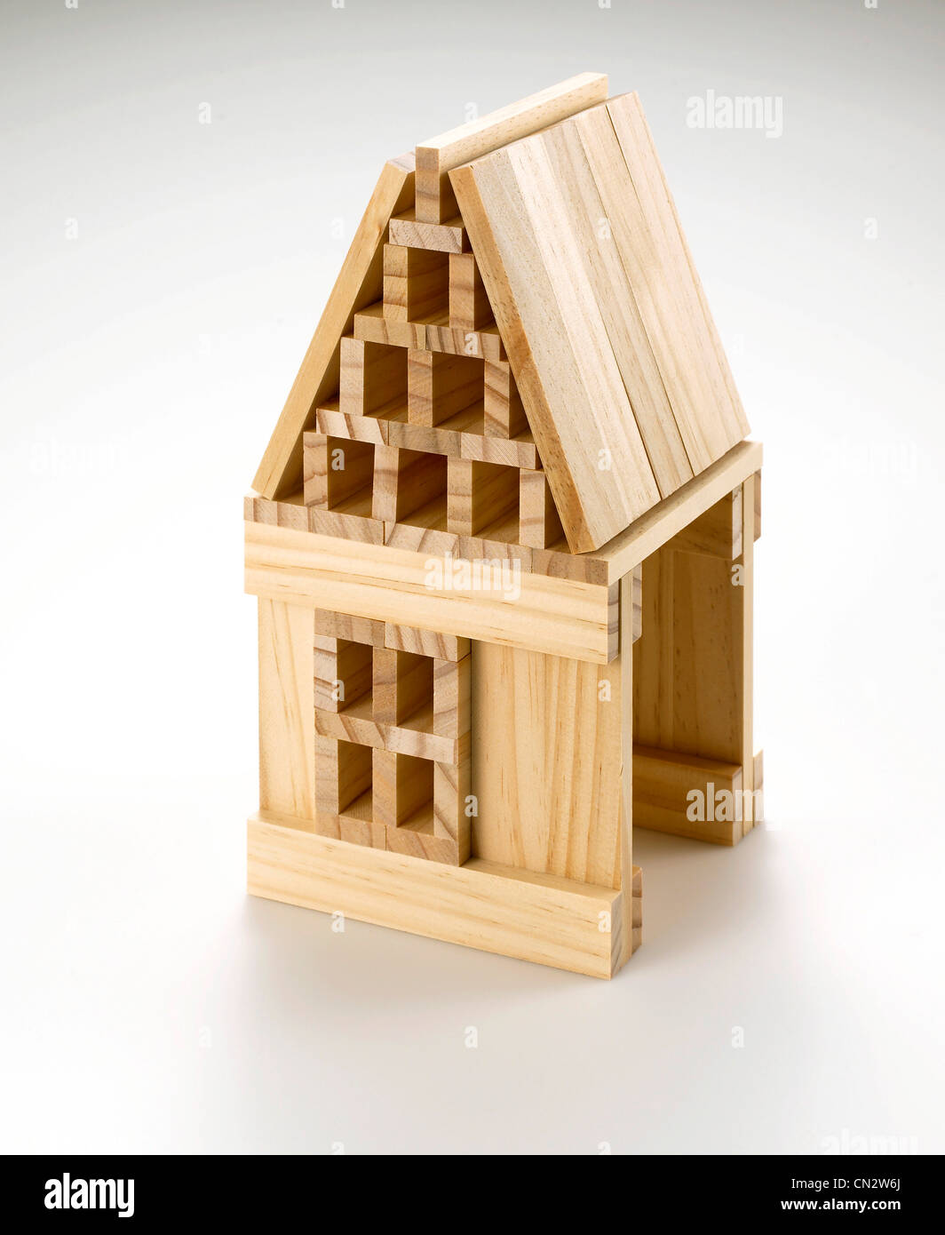 Building Blocks House Stock Photo - Alamy