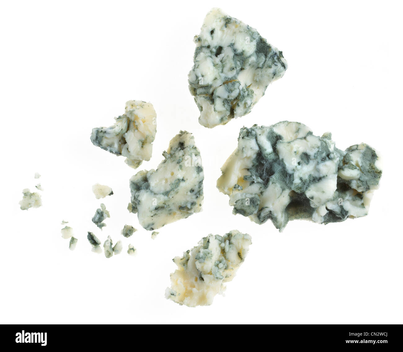Crumbled Blue Cheese Stock Photo - Alamy