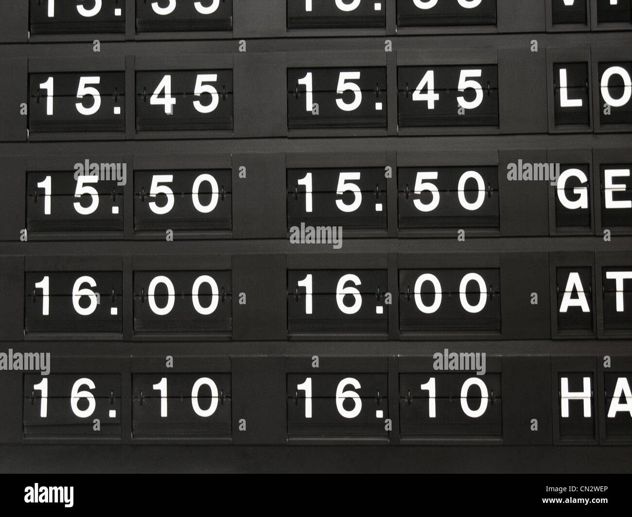 Train schedule hi-res stock photography and images - Alamy