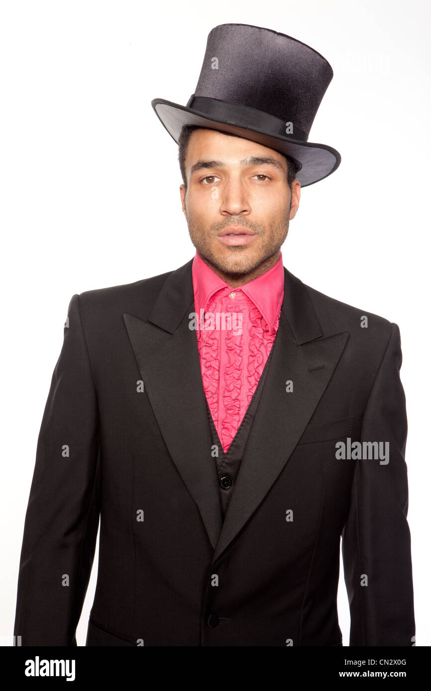 Portrait man top hat hi-res stock photography and images - Alamy