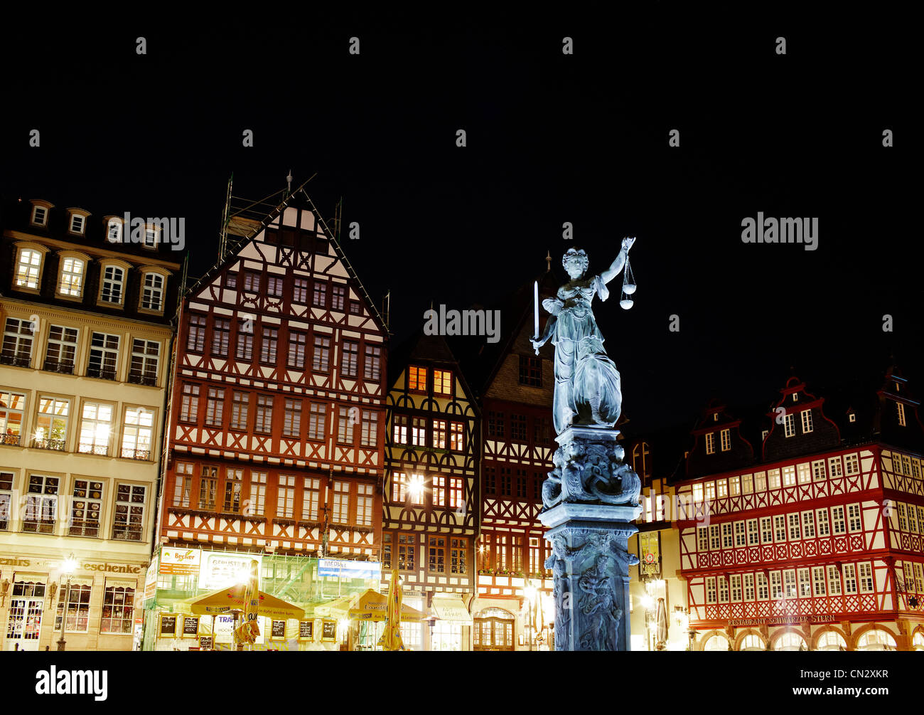 The Romer at night, Frankfurt, Germany Stock Photo - Alamy