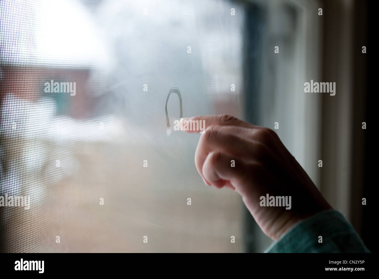 Condensation On Glass Drawing