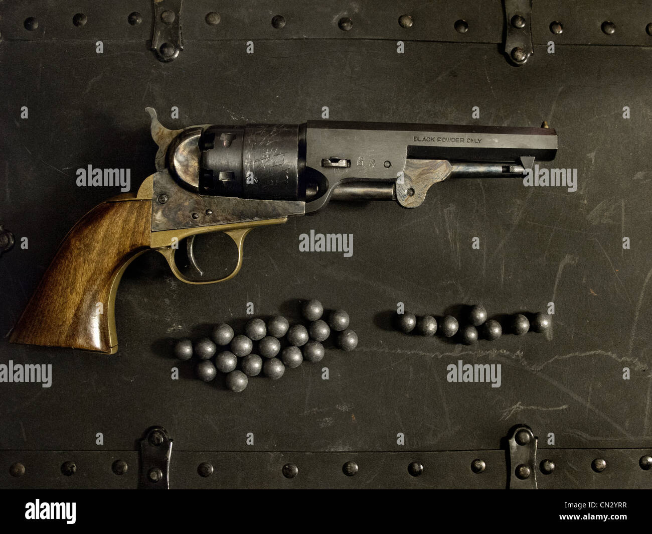 Handgun and bullets Stock Photo - Alamy