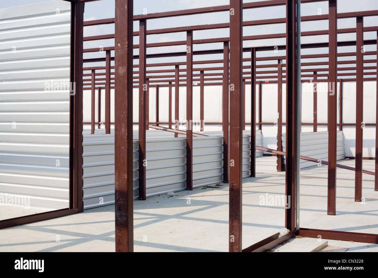 Construction of new store Stock Photo - Alamy