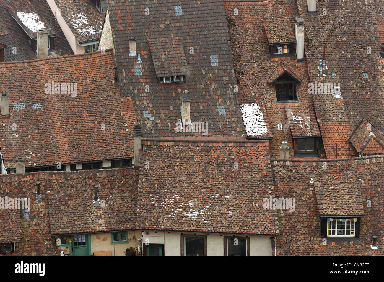 Rooftops, Schaffhausen, Switzerland Stock Photo - Alamy