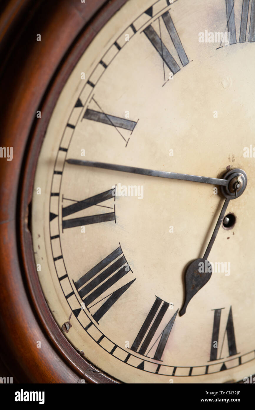 Clock face, close up Stock Photo - Alamy
