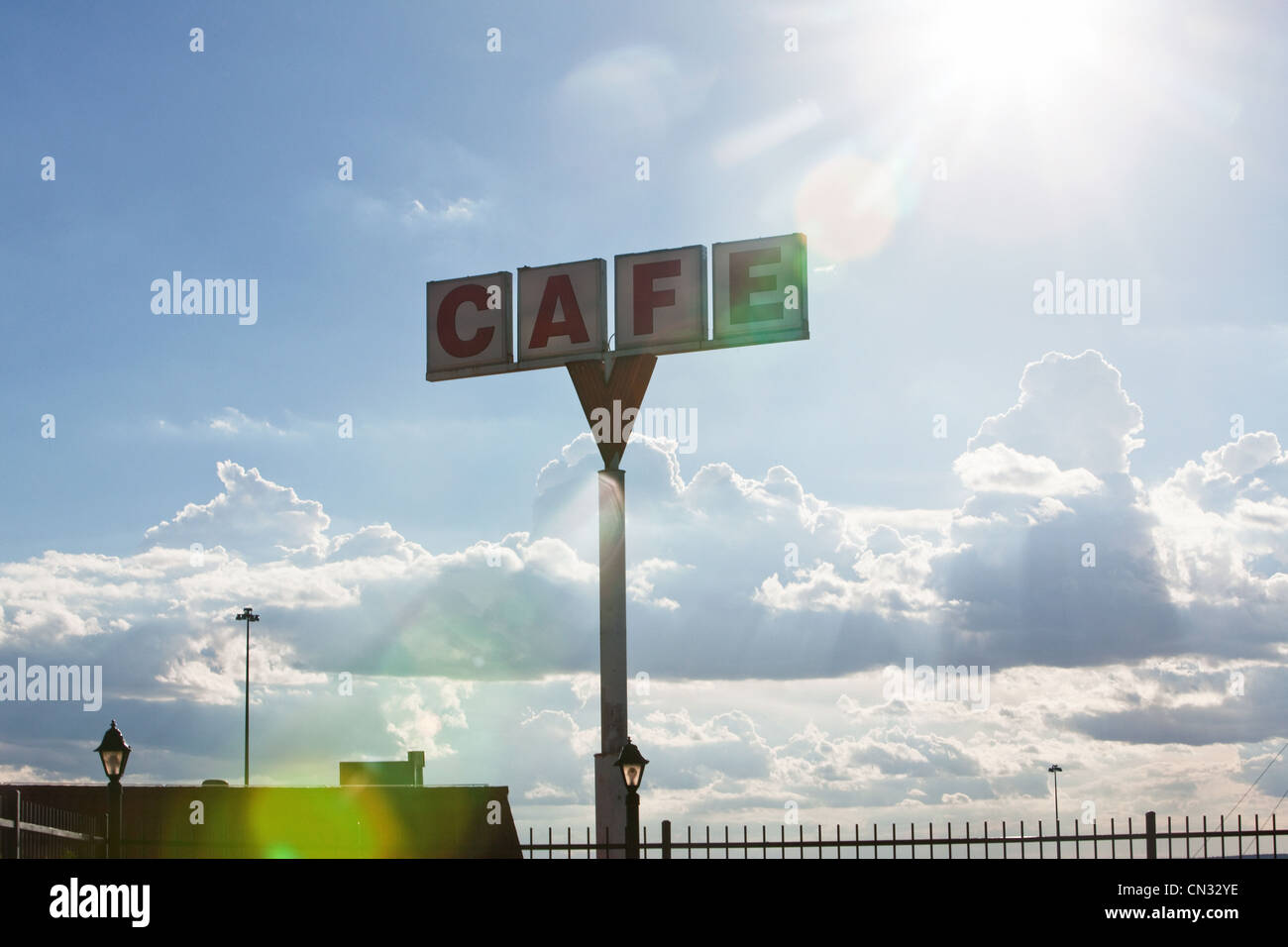 Typical cafe sign hi-res stock photography and images - Alamy