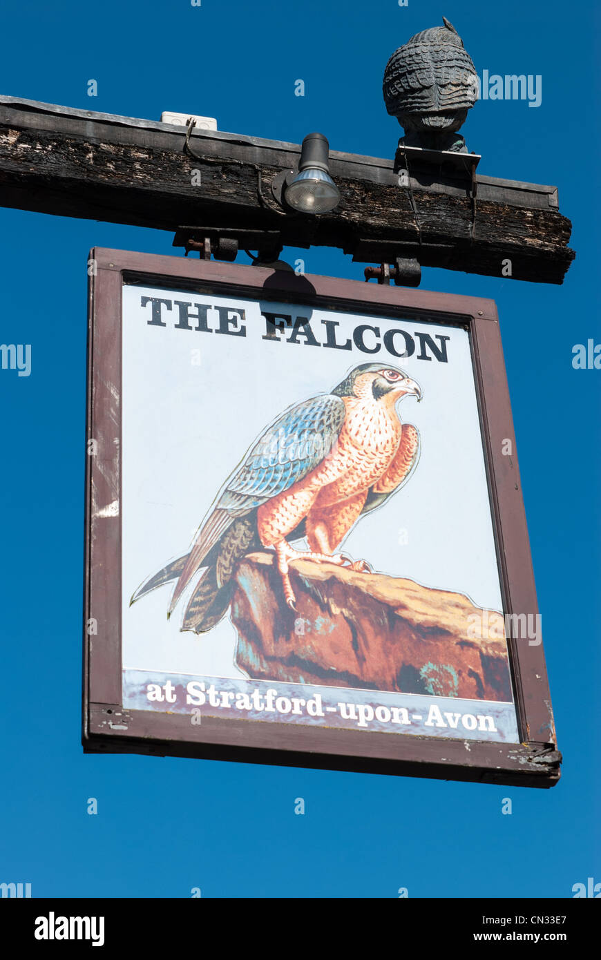 sign for The Falcon public house in stratford upon avon Stock Photo - Alamy