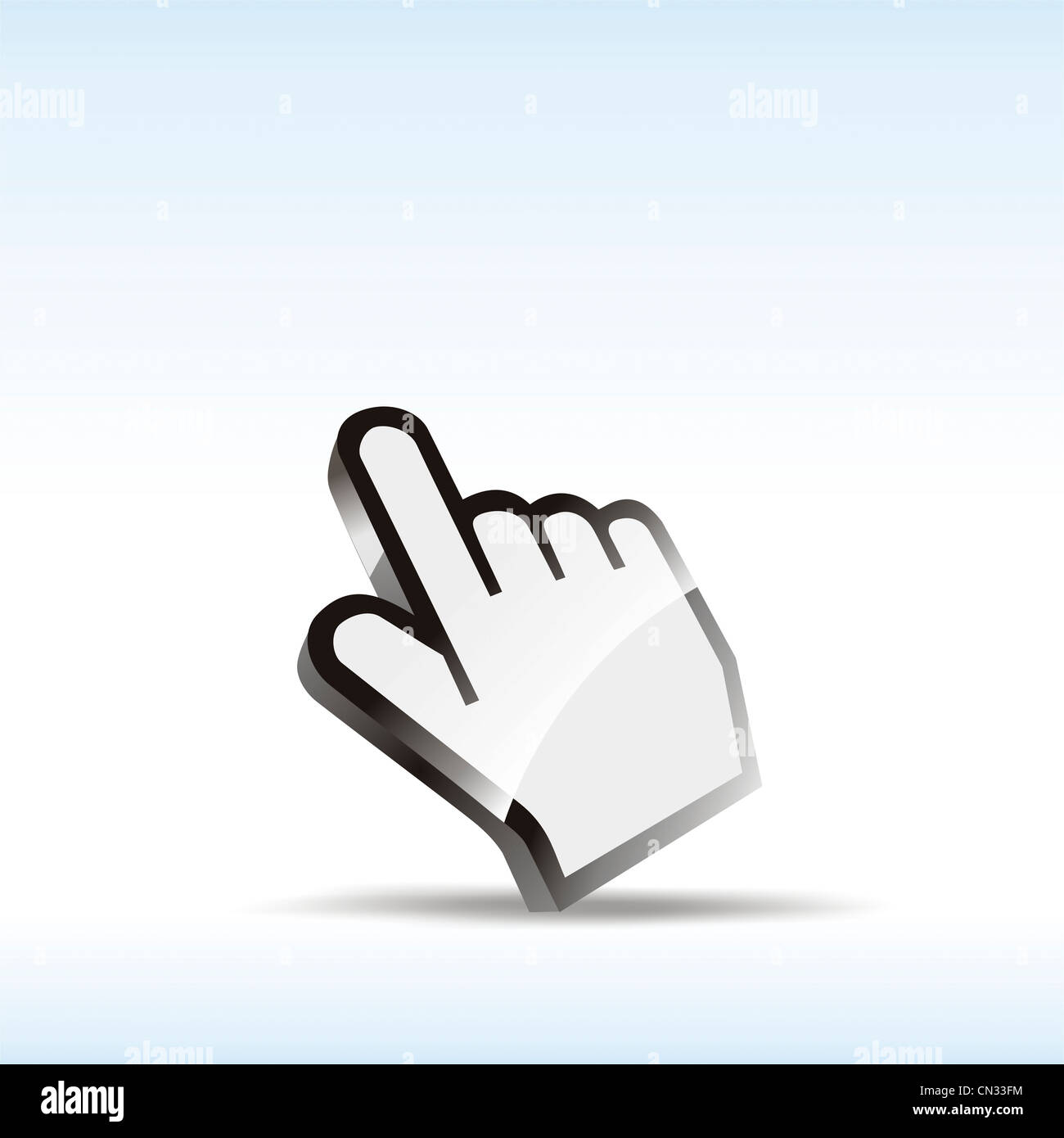 abstract hand icon illustration Stock Photo - Alamy