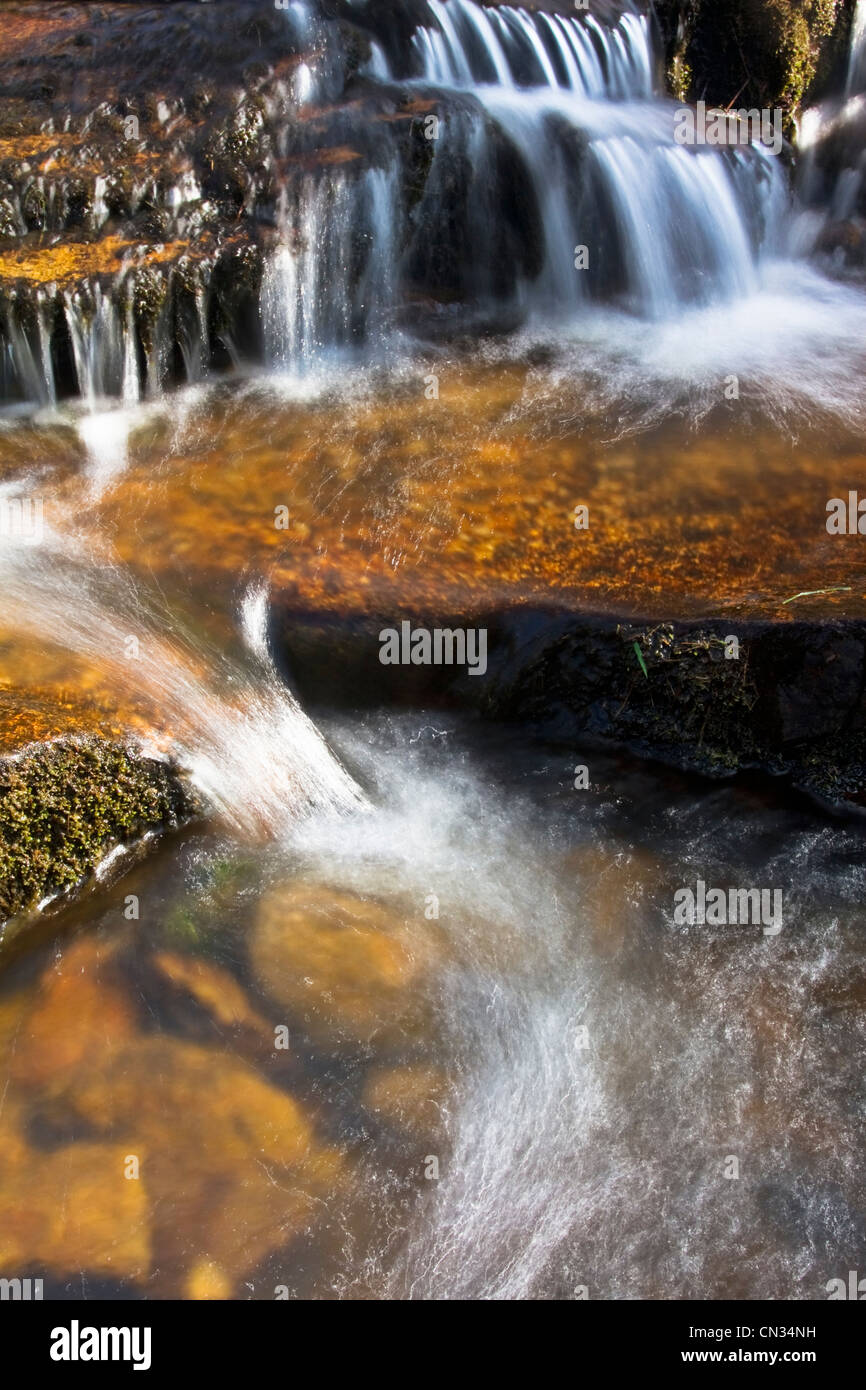 Waterfall near Bronte Bridge on South Dean Beck on the route of the ...
