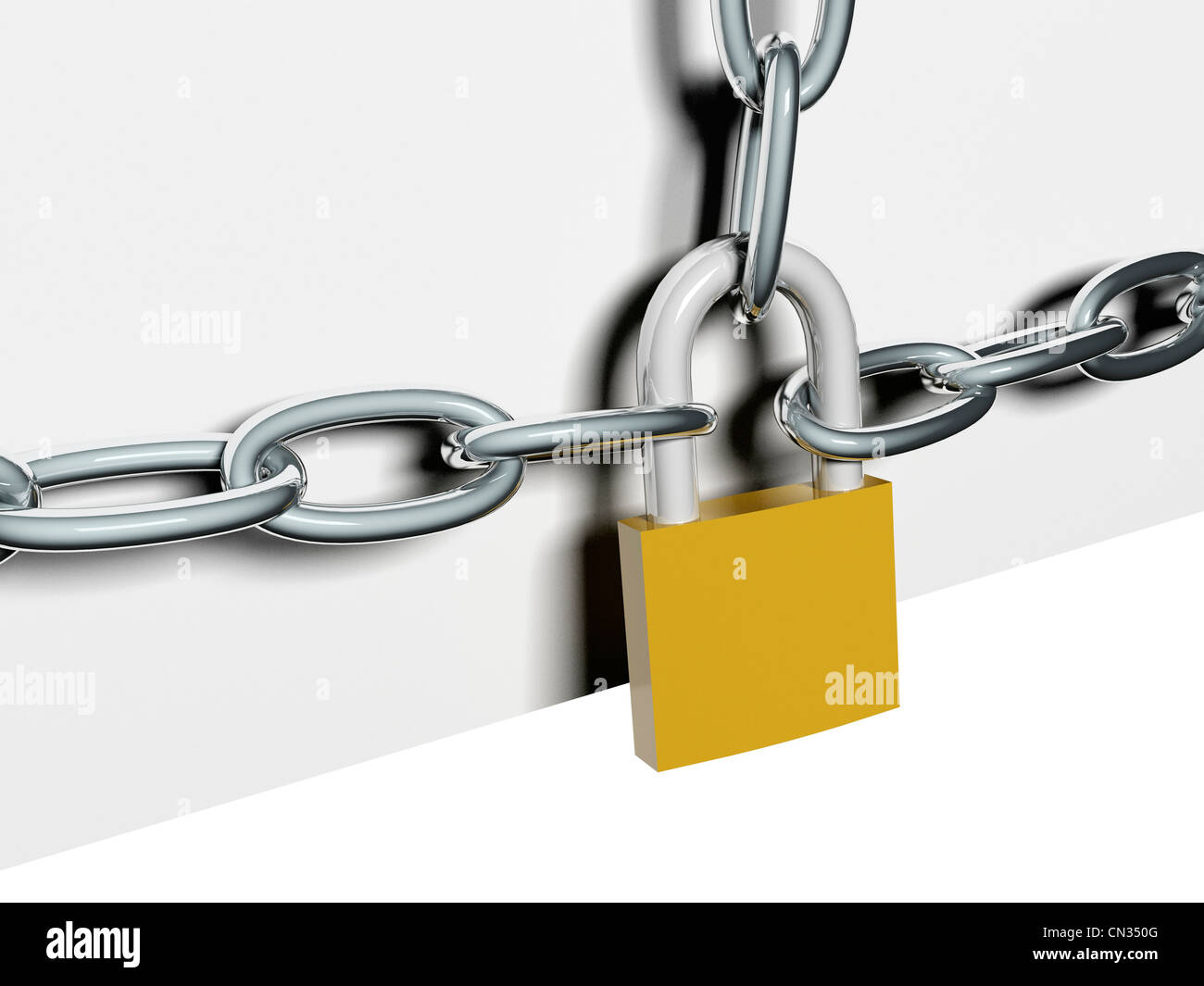 steel chain lock Stock Photo - Alamy