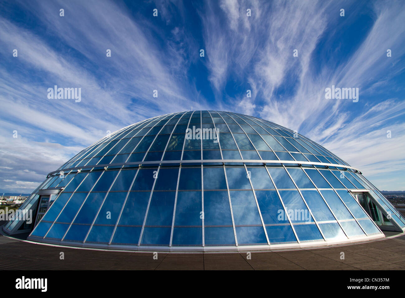 Iceland, Reykjavik, the glass dome of Perlan Stock Photo - Alamy
