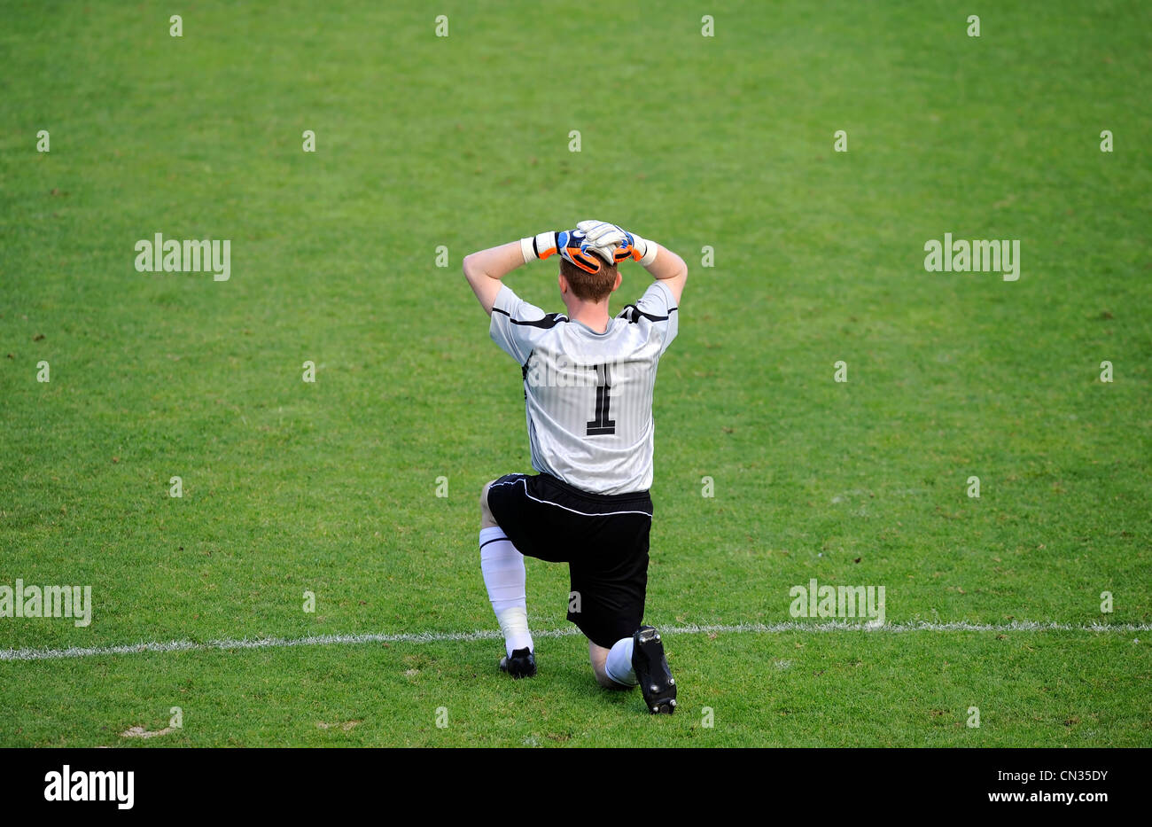 Goalkeeper freekick hi-res stock photography and images - Alamy