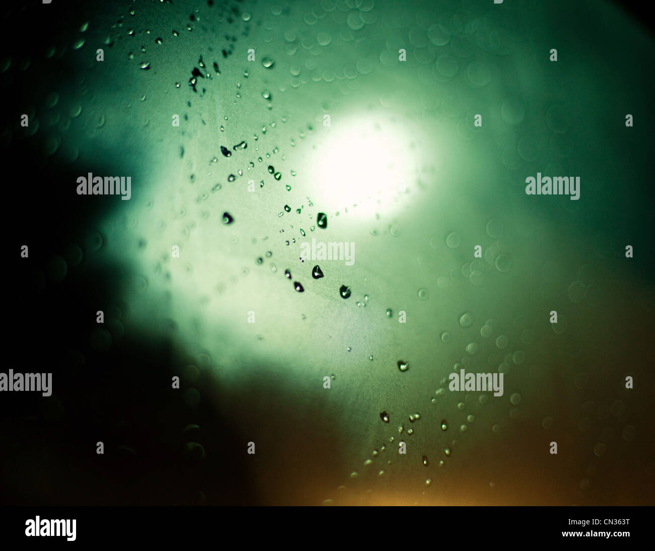 Water droplets on glass Stock Photo - Alamy