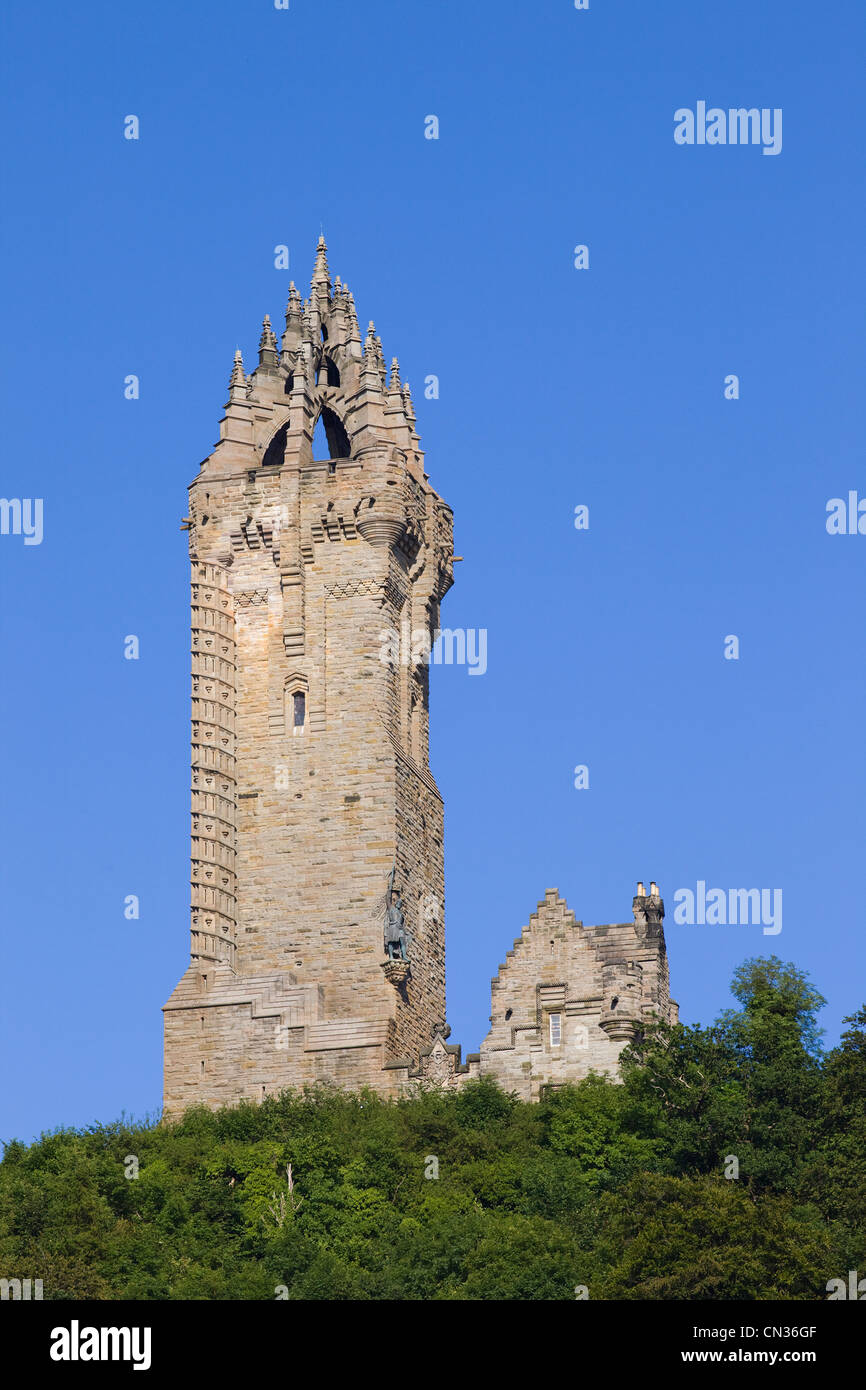 Scotland, Central Region, Stirling, The Wallace Monument Stock Photo ...