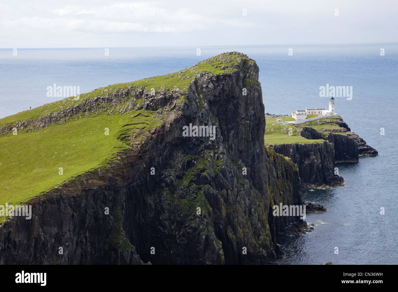 Scotland, Highland Region, Isle of Skye, Neist Point Lighthouse Stock ...