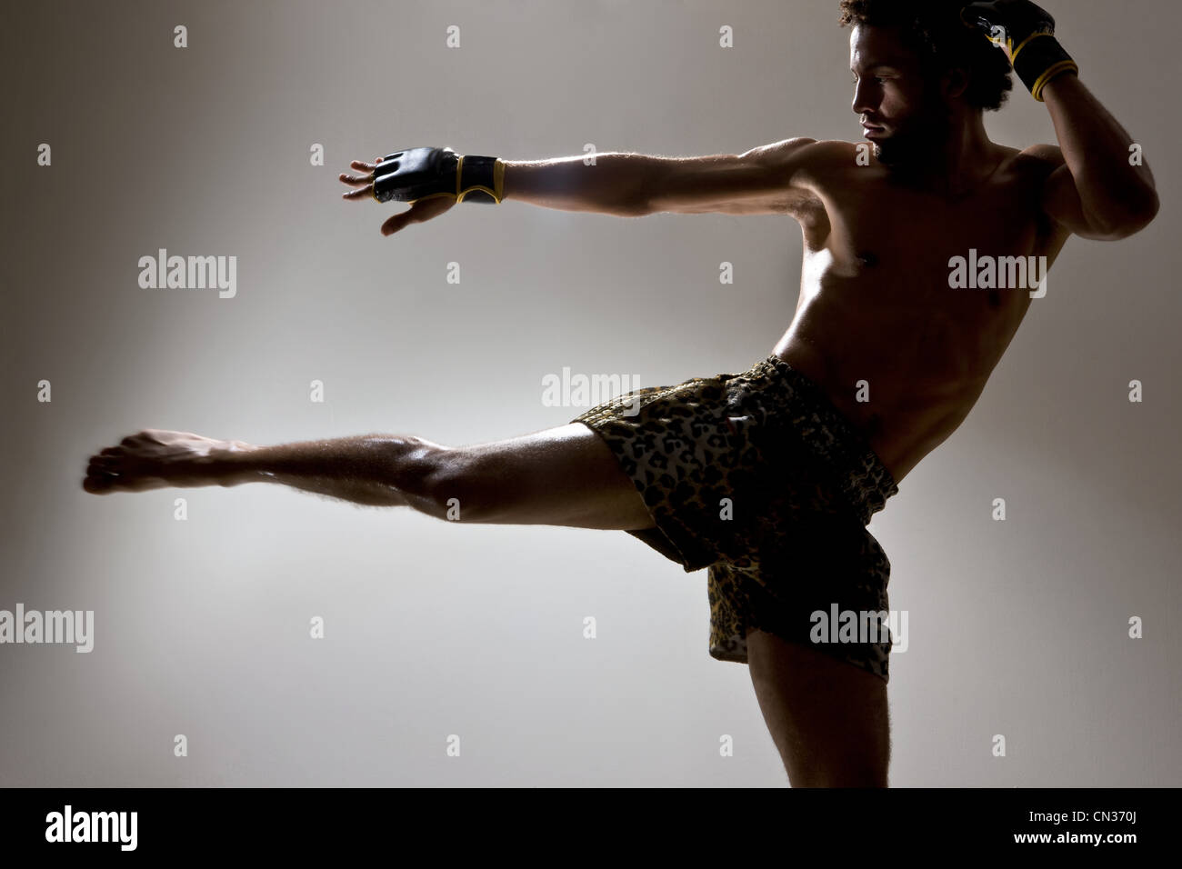 Shadow boxing men hi-res stock photography and images - Alamy