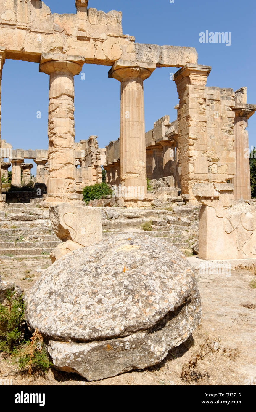 Cyrene. Libya. Image of the front of Temple of Zeus which like most ...
