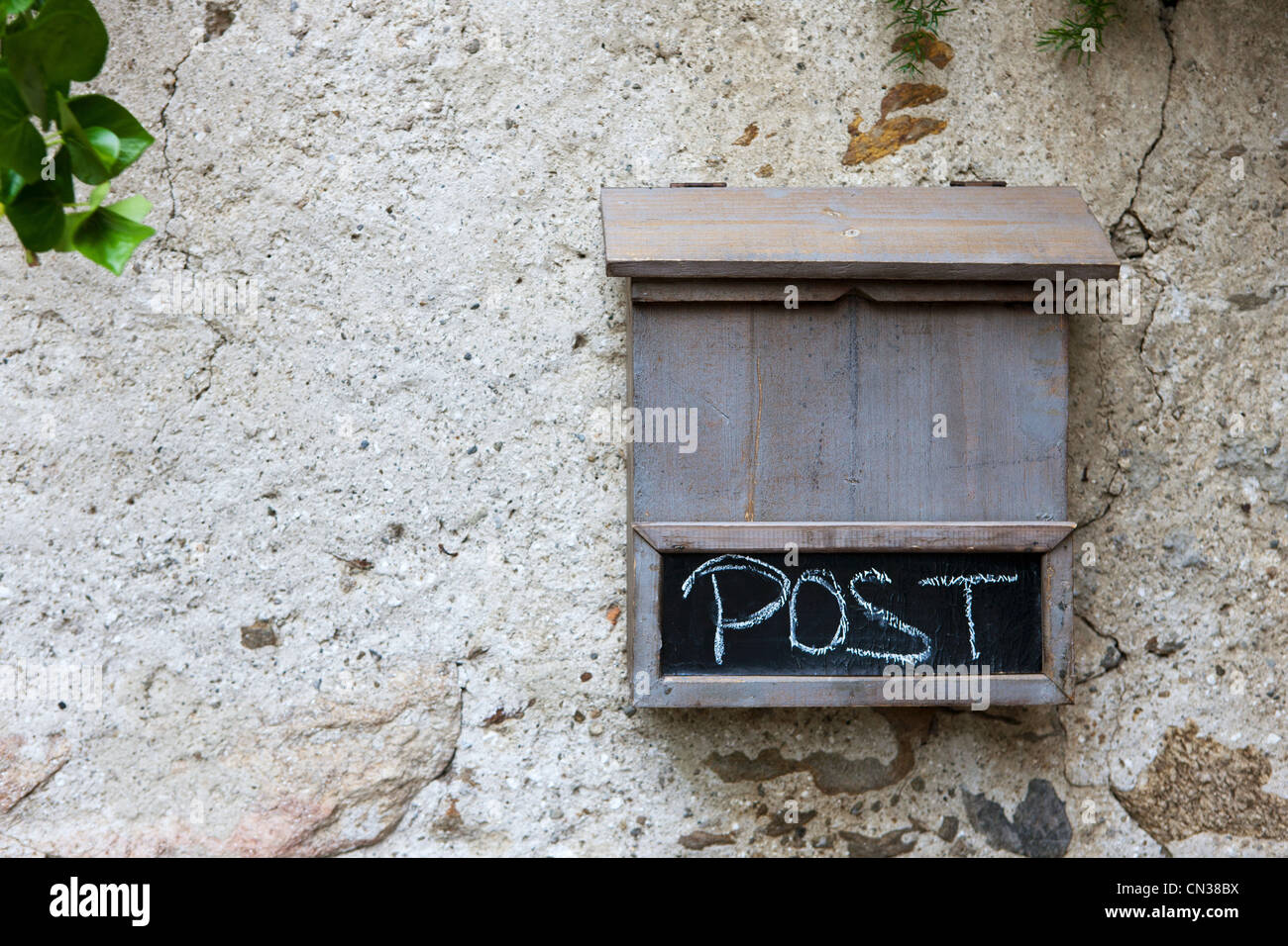 Wooden mail box Stock Photo - Alamy