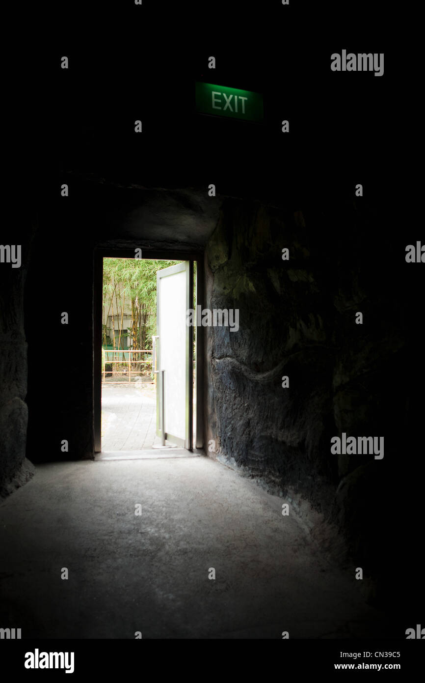 Light through an open door Stock Photo - Alamy