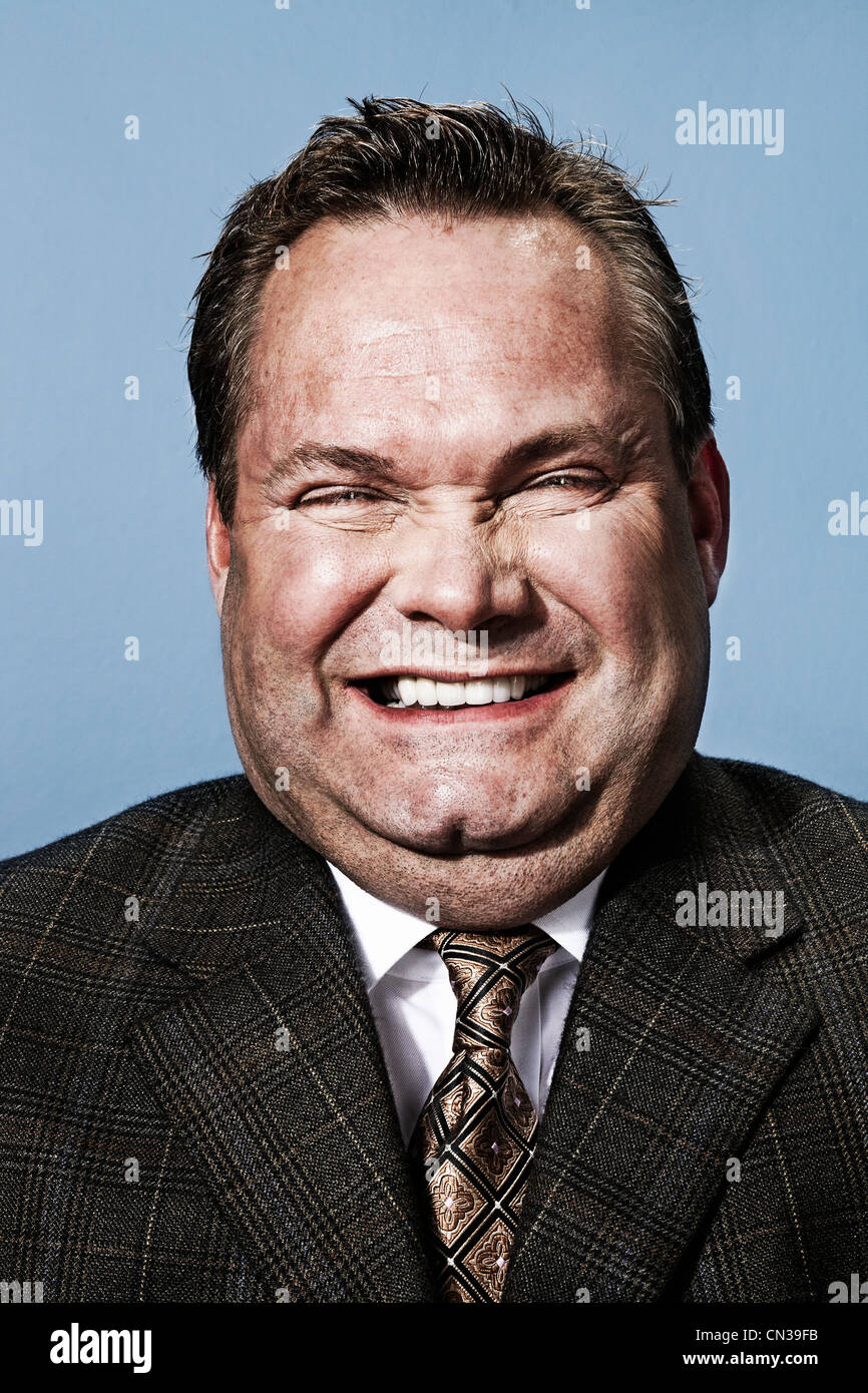 Overweight man laughing hi-res stock photography and images - Alamy