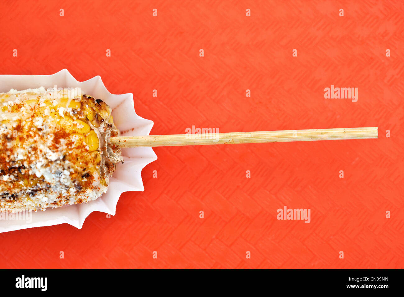 Cuban corn on a stick Stock Photo - Alamy