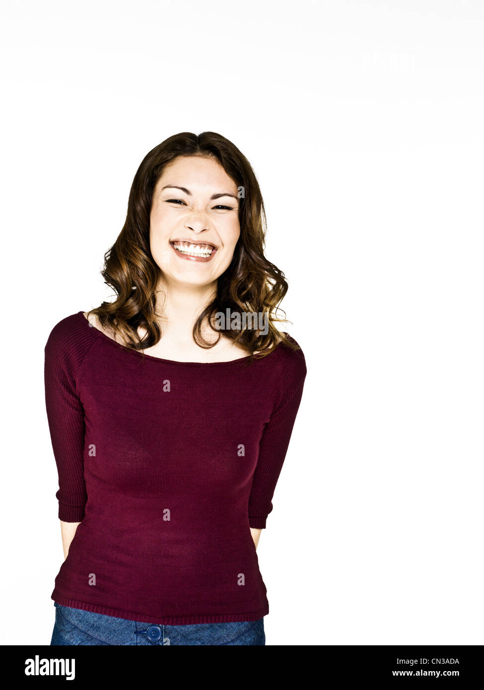 Woman laughing, portrait Stock Photo - Alamy