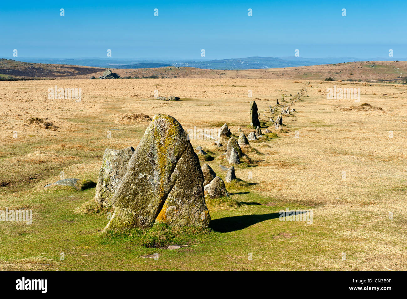 Merrivale is and area on Dartmor National Park where there are a number ...