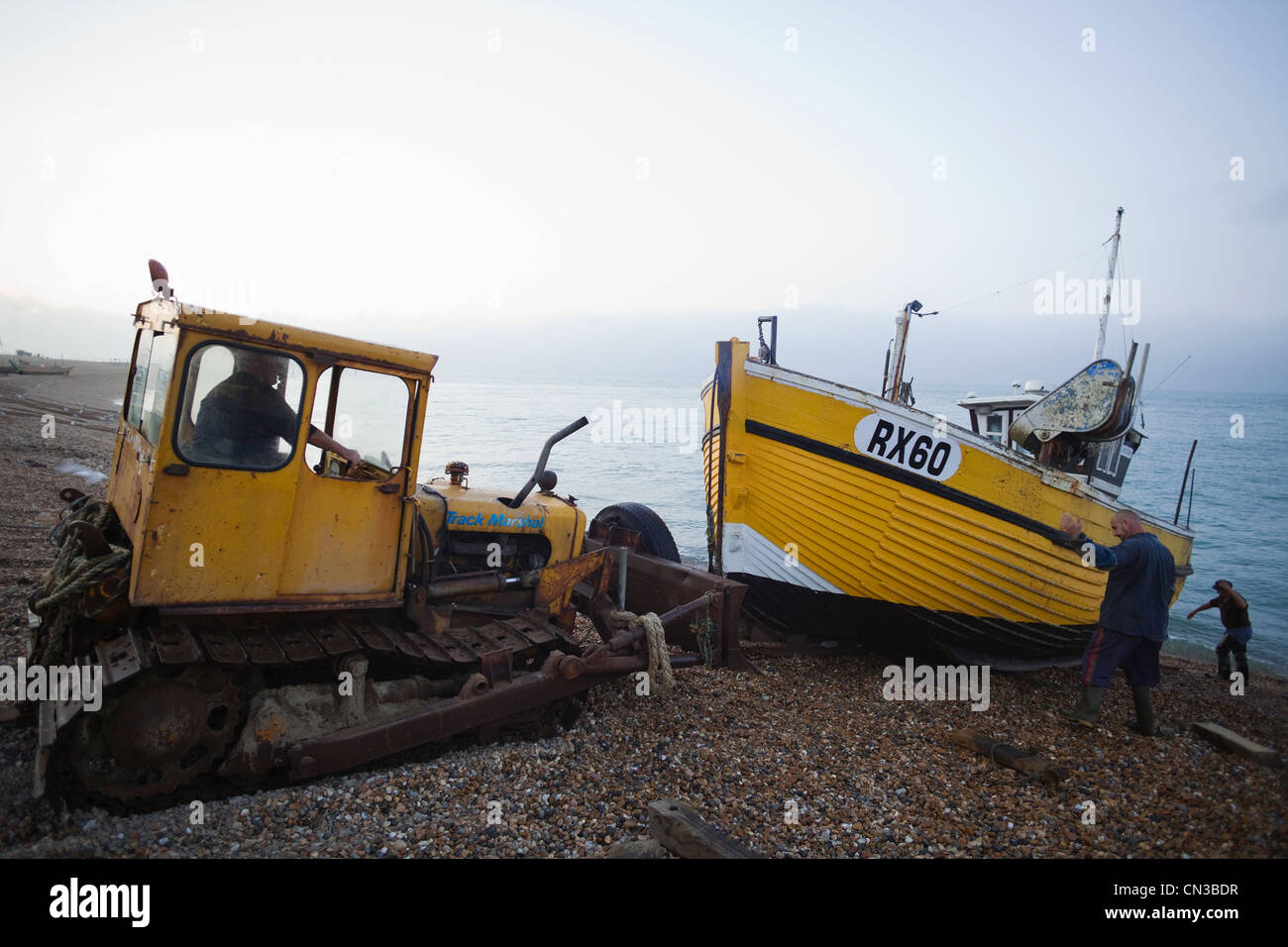 Tractors beach boat launch hi-res stock photography and images - Alamy