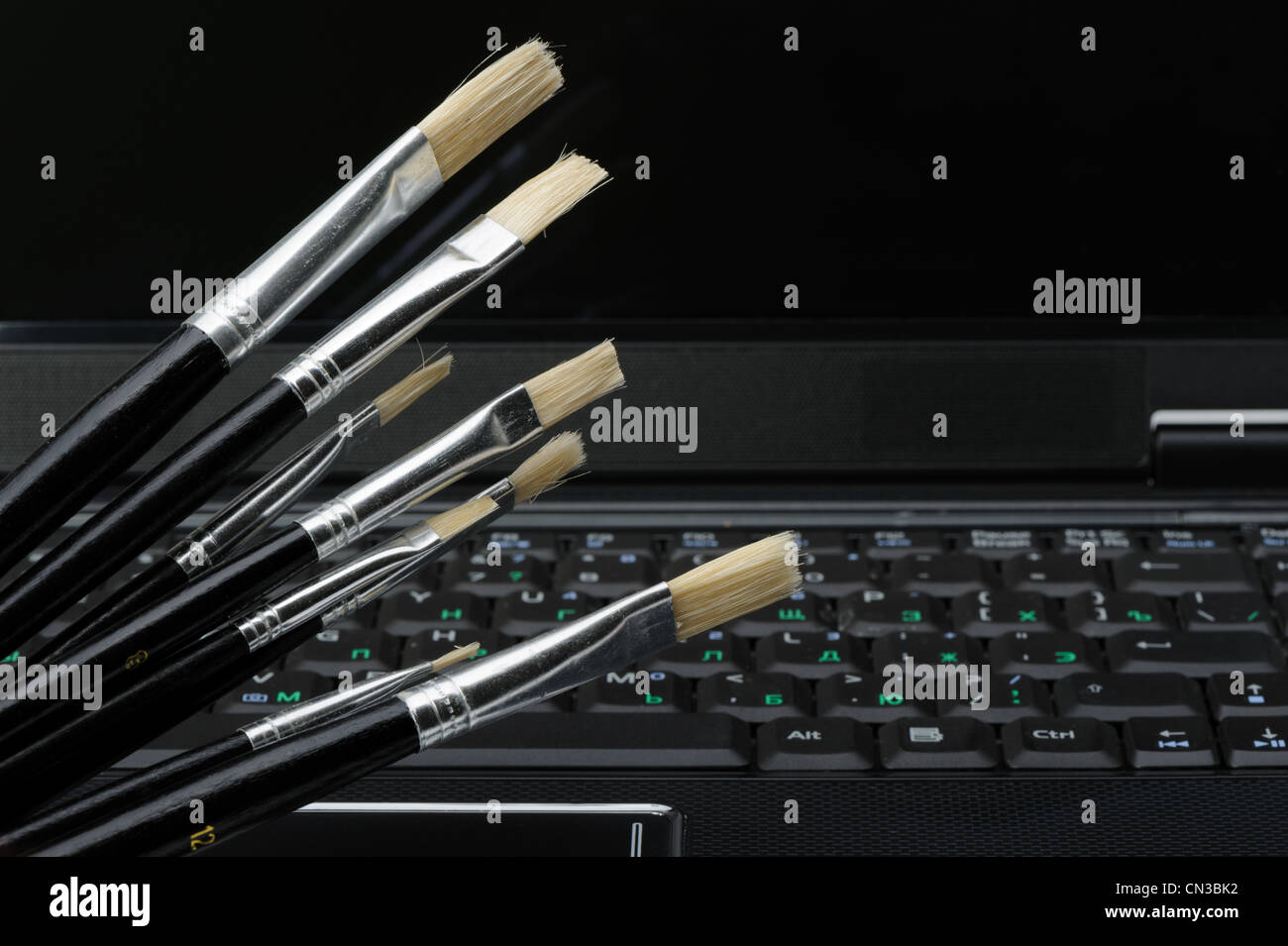 Laptop art hi-res stock photography and images - Alamy