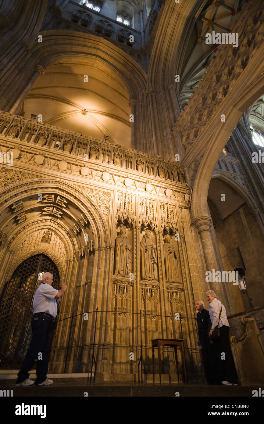 England, Kent, Canterbury, Interior of Canterbury Cathedral Stock Photo ...