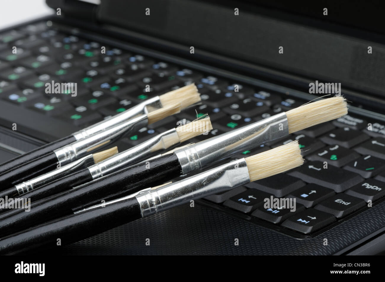 Laptop art hi-res stock photography and images - Alamy