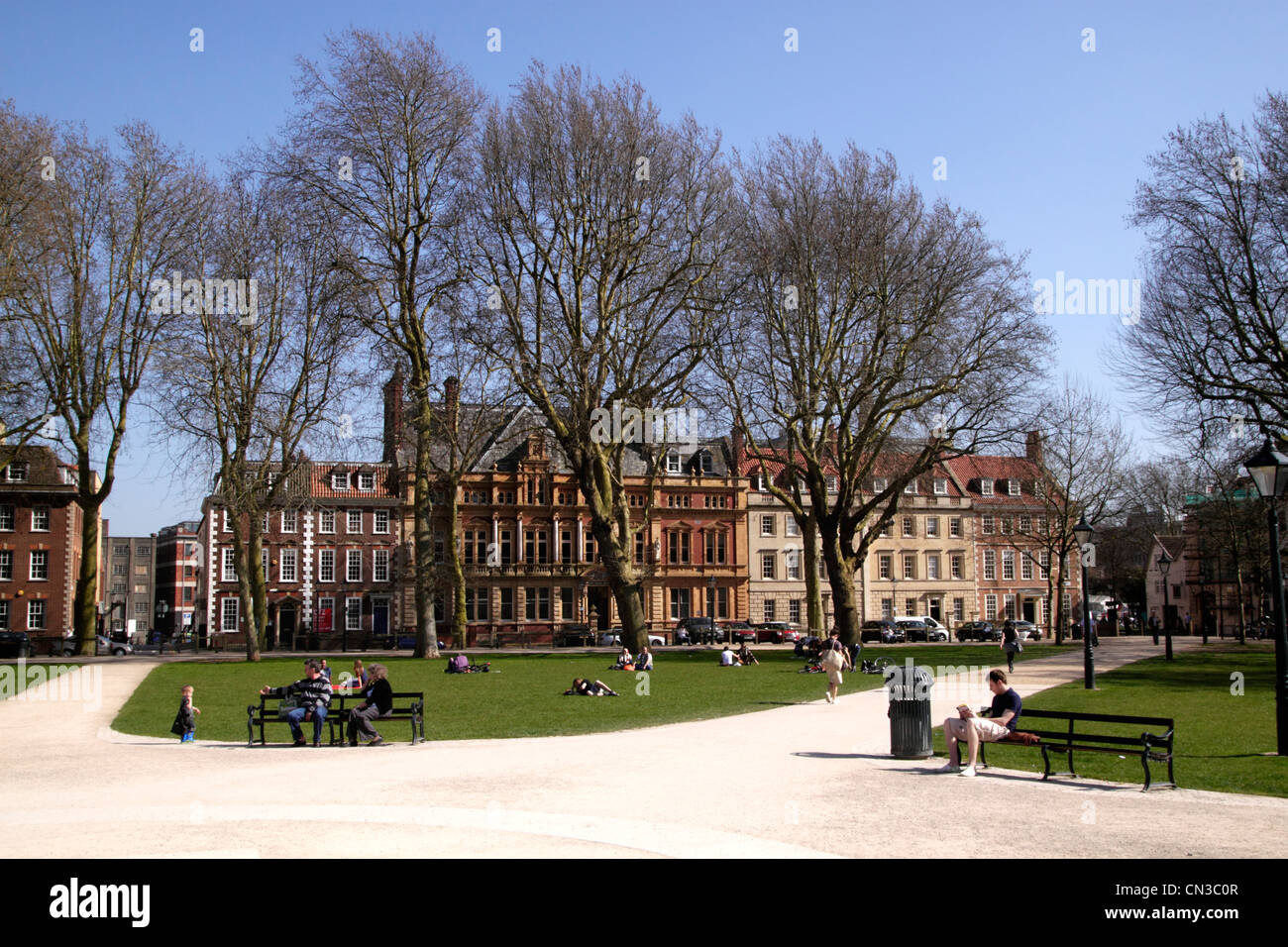 Queen Square Bristol Stock Photo - Alamy