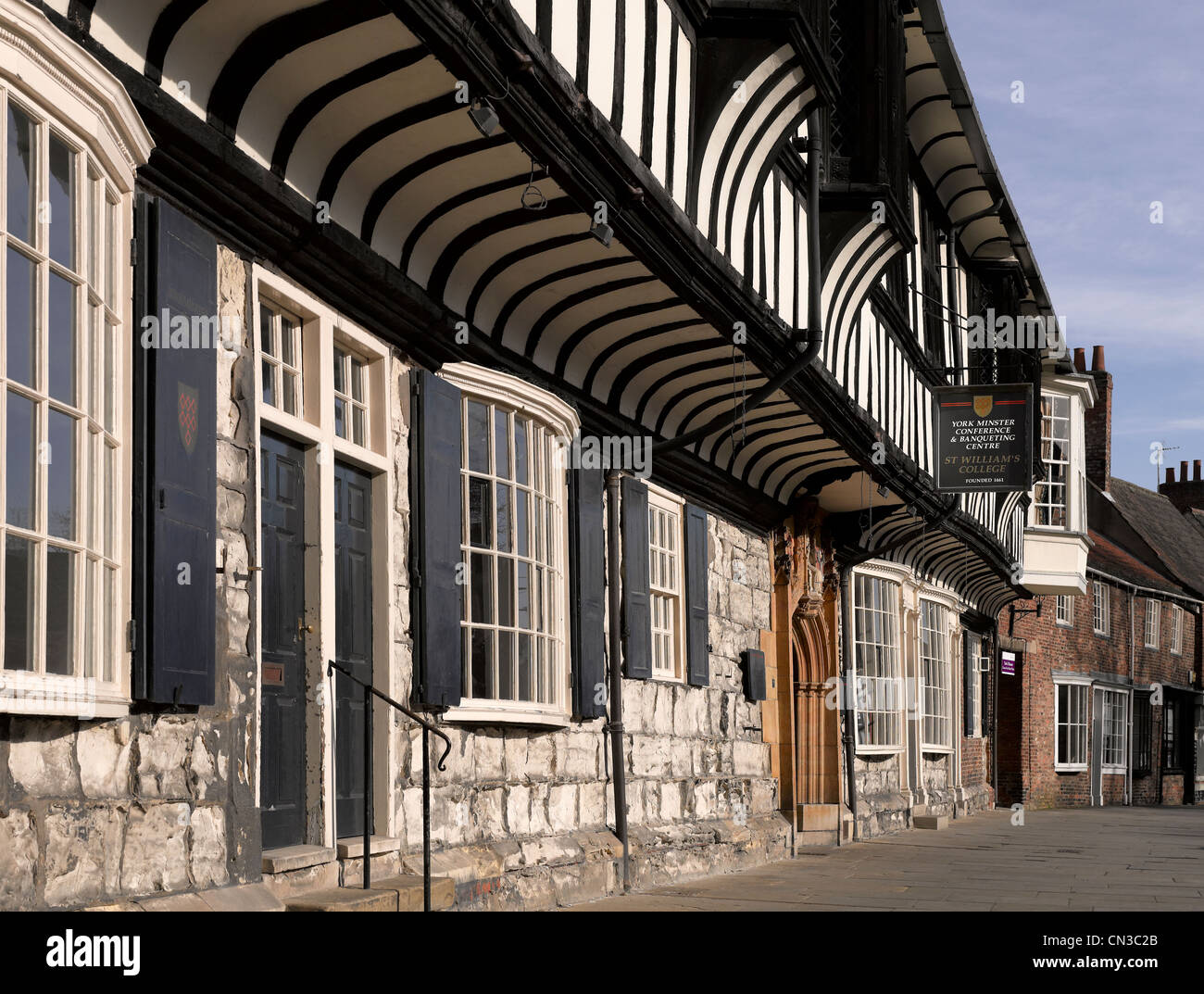 Half timbered buildings of St Williams College founded 1461 York North ...
