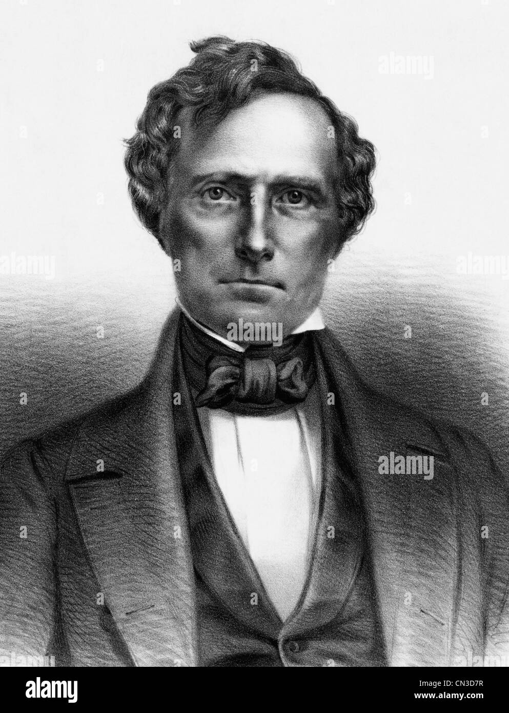 Vintage portrait of Franklin Pierce (1804 - 1869) - the 14th US ...