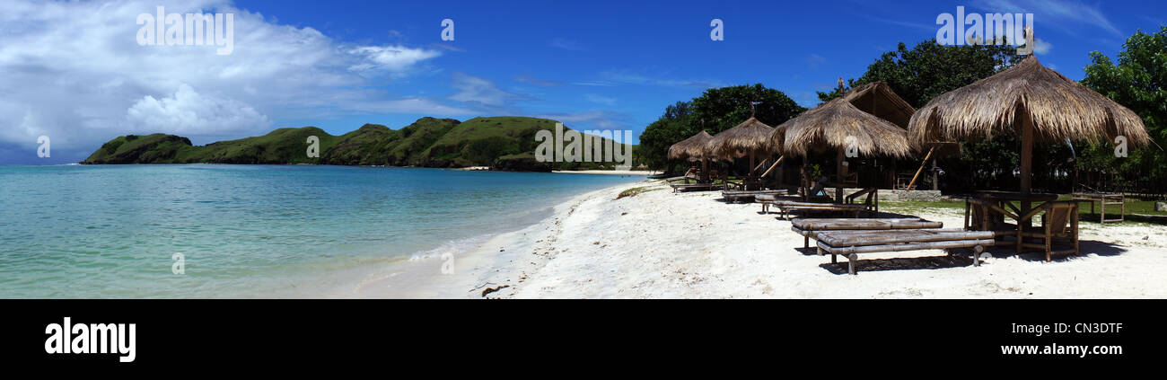 Beach rest house in islands, Indonesia Stock Photo - Alamy