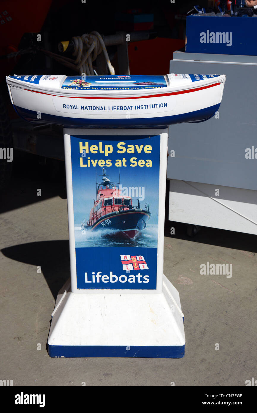 Lifeboat collection box hi-res stock photography and images - Alamy