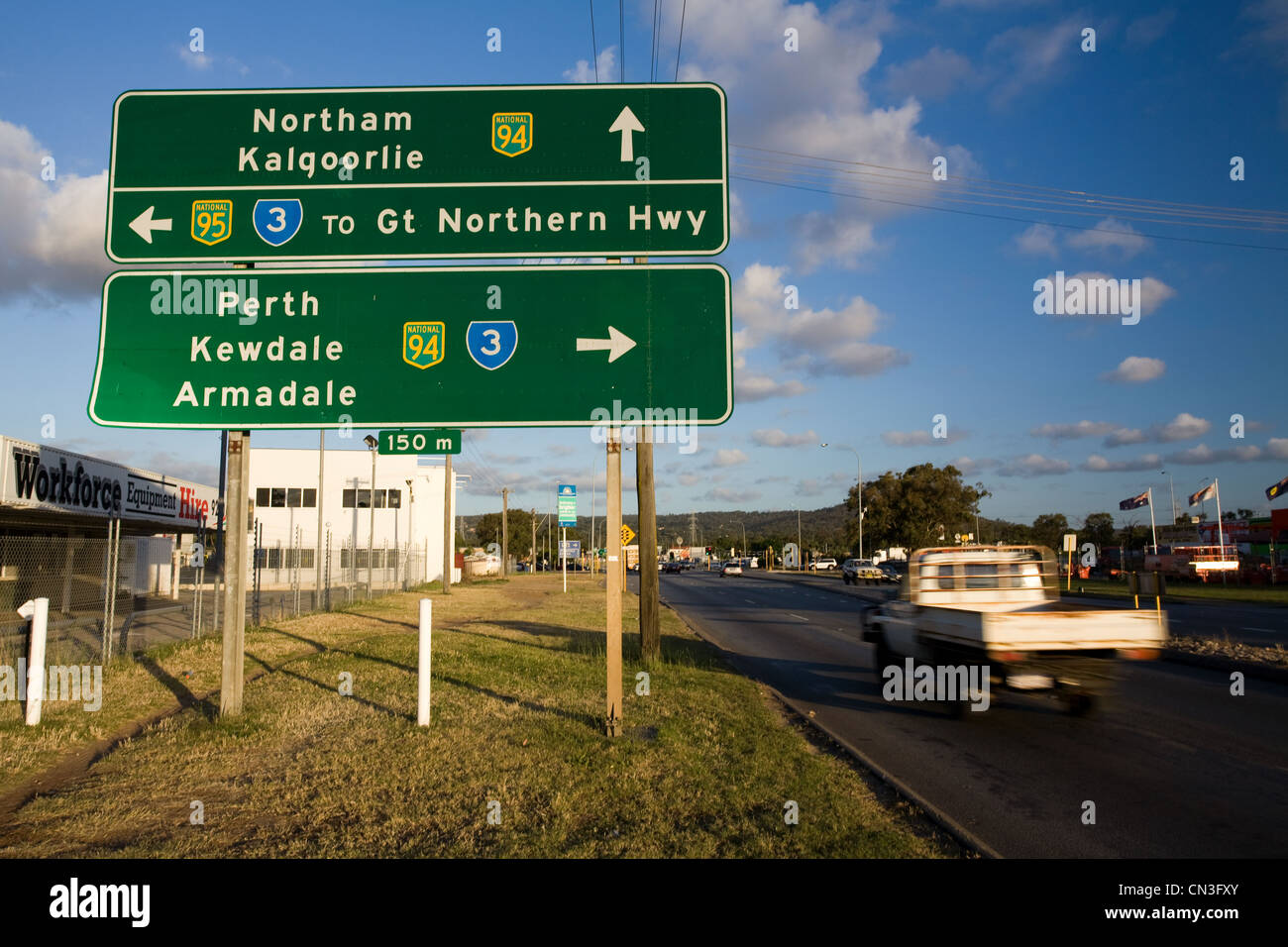 Australia, Western Australia, on the Great Northern highway, north of ...