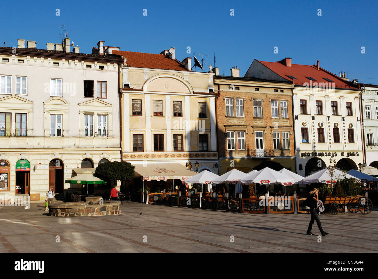 Poland, Lesser Poland region, Tarnow, market square (Rynek Stock Photo ...