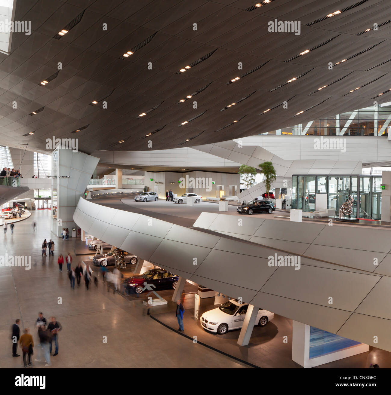 Inside view of the "BMW Welt" (BMW world) - Munich, Bavaria, Germany ...