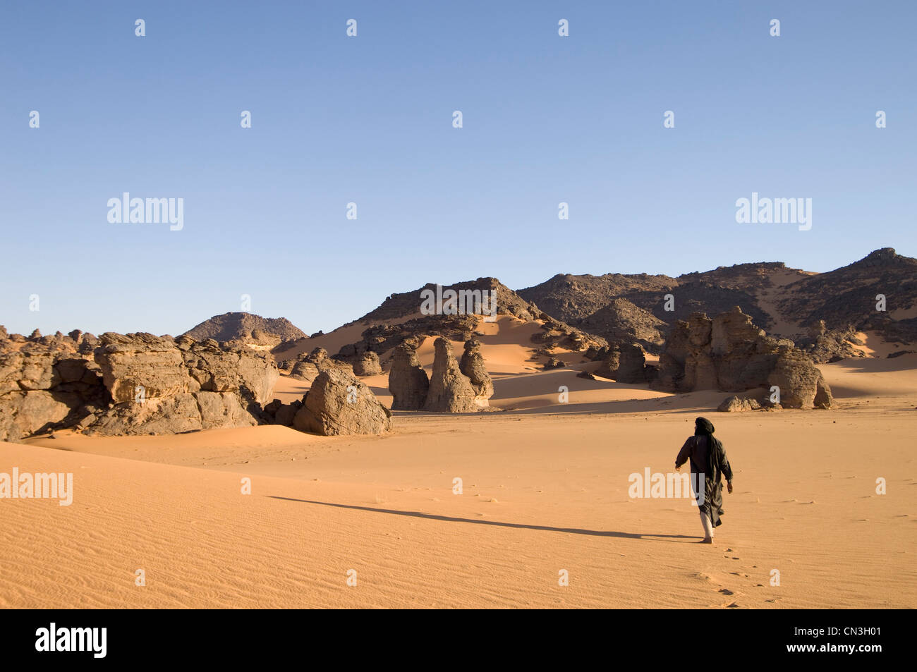 Libya. Fezzan, Sahara desert, Akakus, Tuareg Stock Photo - Alamy